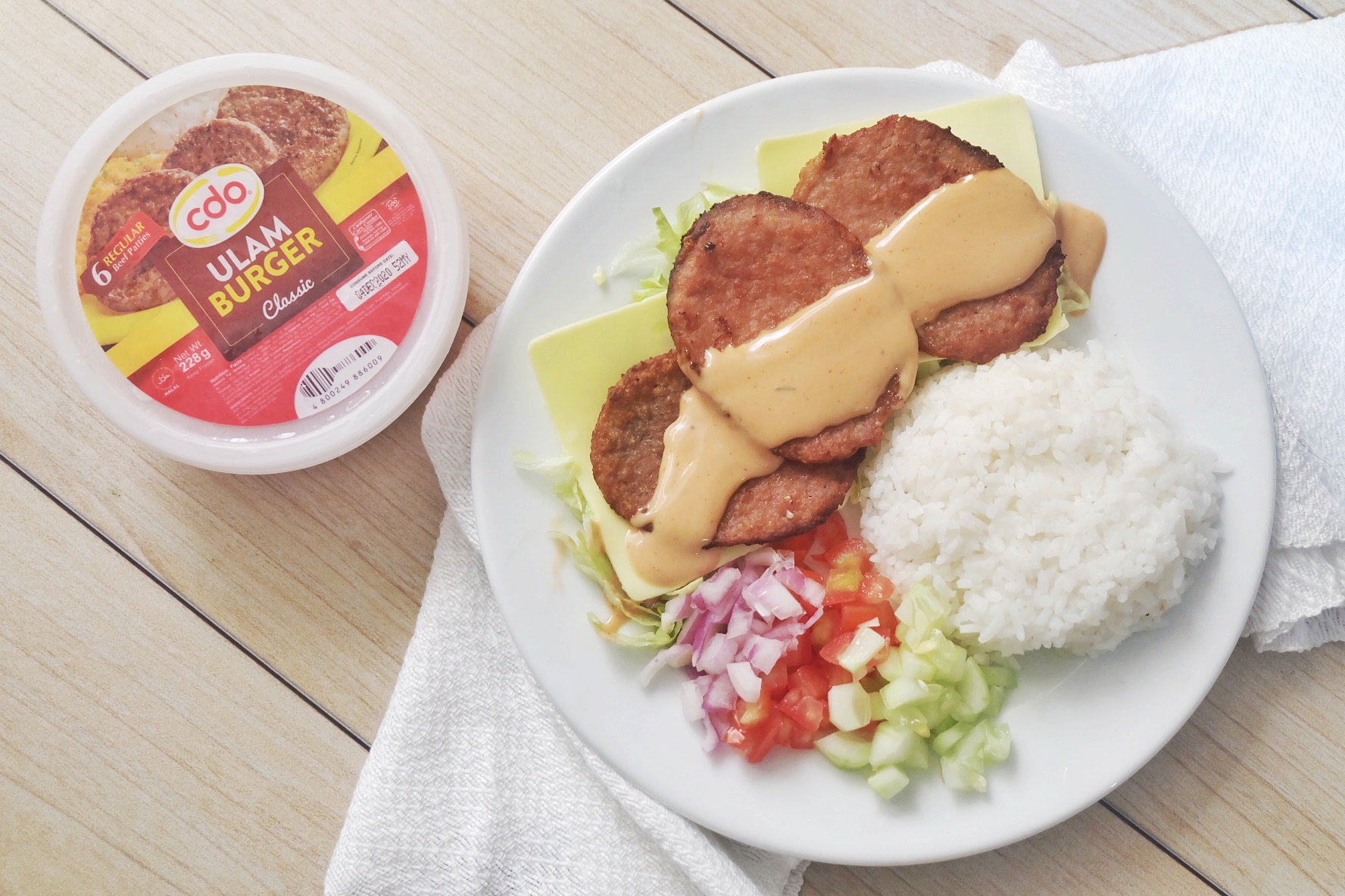 Cheese Burger Platter with My CDO Ulam Burger – WanderWoMom
