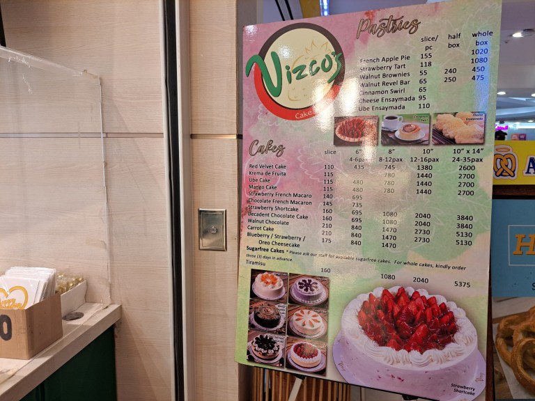 Baguio Famous Vizco’s Cakeshop in Manila – WanderWoMom
